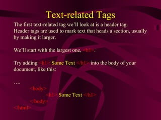 Basics of Html | PPT