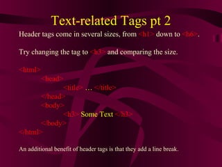 Basics of Html | PPT