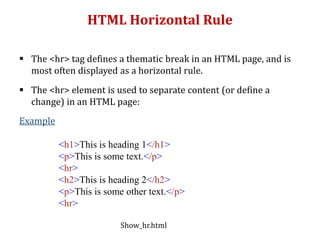 Html 1 | PPT