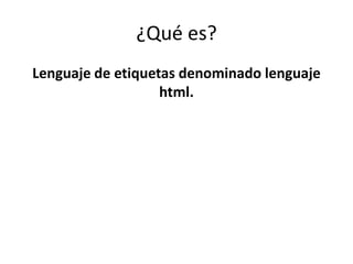 Html 3° medio | PPTX