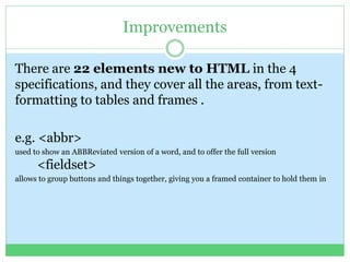 Html 4 | PPTX | Web Design and HTML | Internet