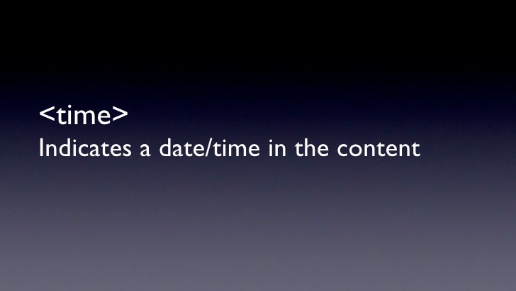 HTML5 - Just the basics