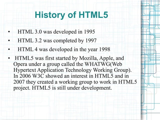 Html5 | PPS