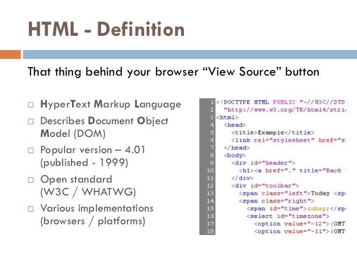 HTML5 Technical Executive Summary