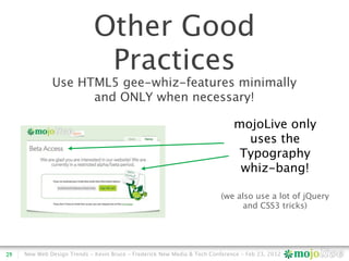 Web Design Trends - the Do's and Don'ts of using HTML5 | KEY | Web Design and HTML | Internet