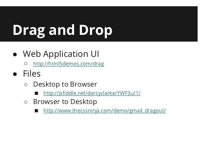 Html5 New Features And Resources