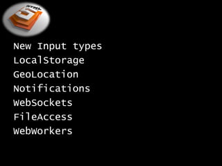 5 Cool Things you can do with HTML5 and APEX | PPT