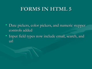 Html 5 | PPT | Web Design and HTML | Internet
