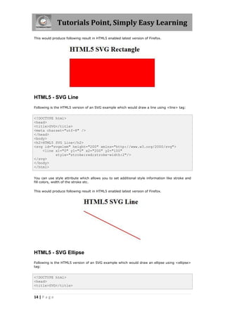 Html5 - Tutorial | PDF