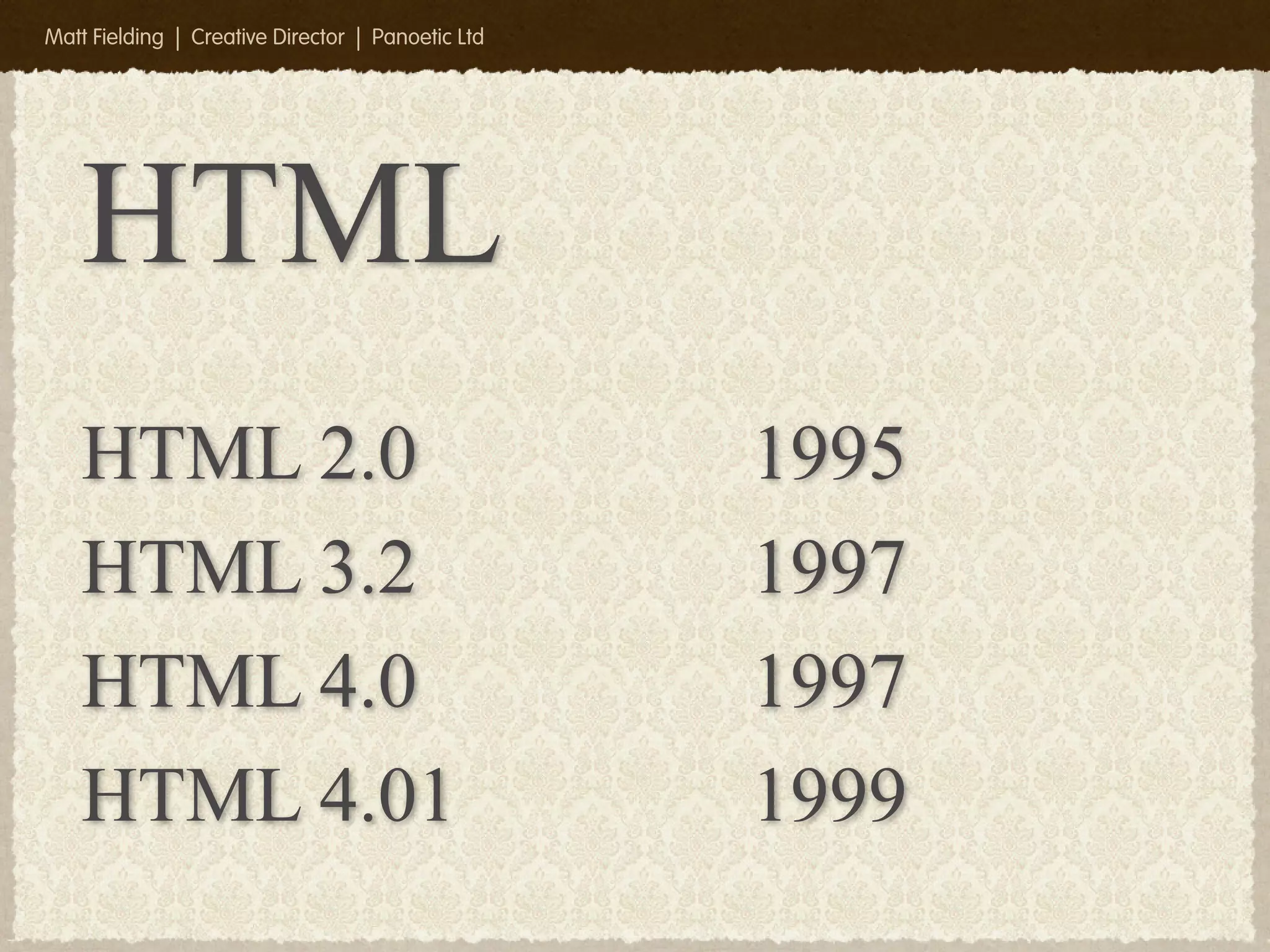 HTML5 - What you need to know | PDF