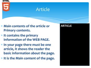 Html5 Basic Structure | PPT