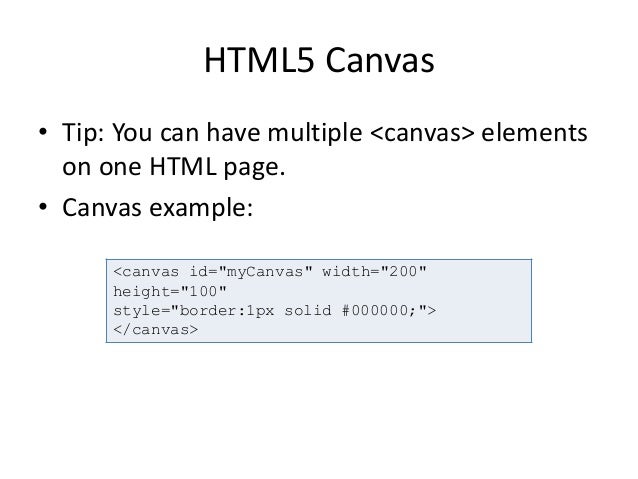 New Elements & Features in HTML5