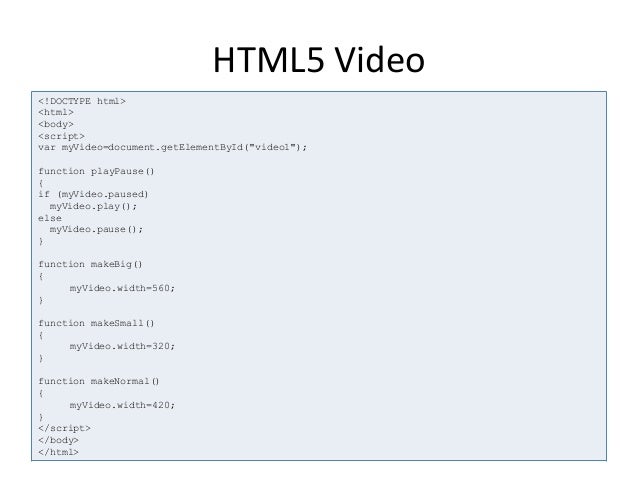 New Elements & Features in HTML5