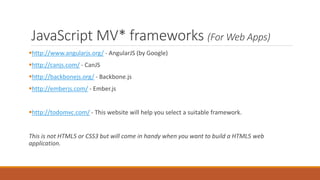 HTML5 : How to start learning HTML5 (easy and fast) | PPT