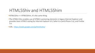 HTML5 : How to start learning HTML5 (easy and fast) | PPTX | Web Development | Internet