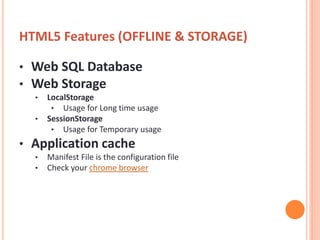HTML5 : Web to the next level | PPT