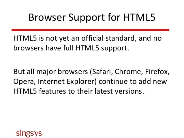 Html 5 Features And Benefits