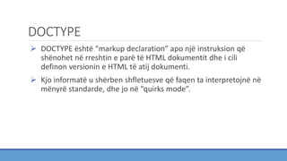 Hyrje në HTML | PPTX