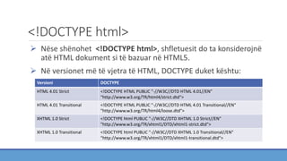 Hyrje në HTML | PPTX