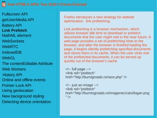 Html5 - Awesome APIs | PPT