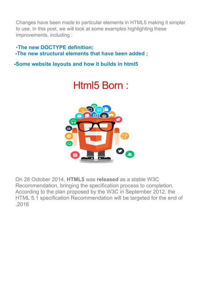 html5 new structural elements | PDF
