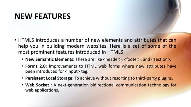 Html 5 | PPT