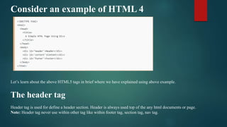 HTML5 New Tags | PPT