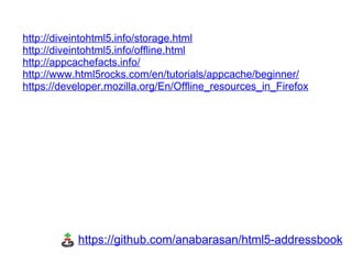HTML5 addressbook | PPT