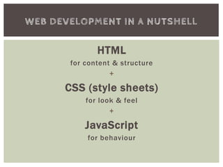 HTML5: a quick overview | PPT