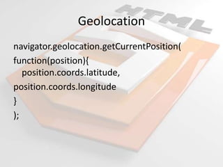Hi5 with HTML5 | PPTX