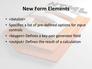 Hi5 with HTML5 | PPTX