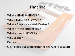 Hi5 with HTML5 | PPTX