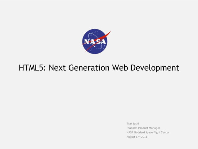 HTML5: An Introduction To Next Generation Web Development | PPT