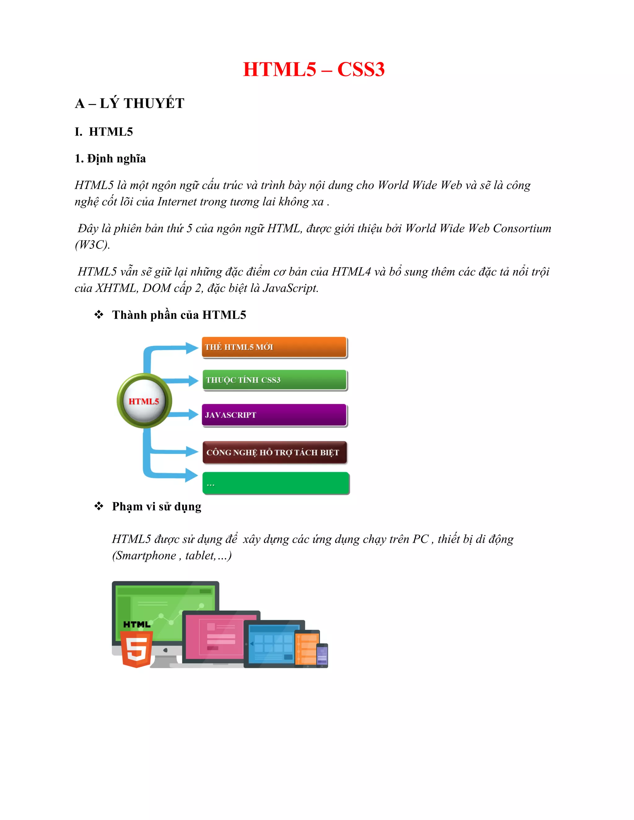 Tài liệu HTML5-CSS3 | PDF