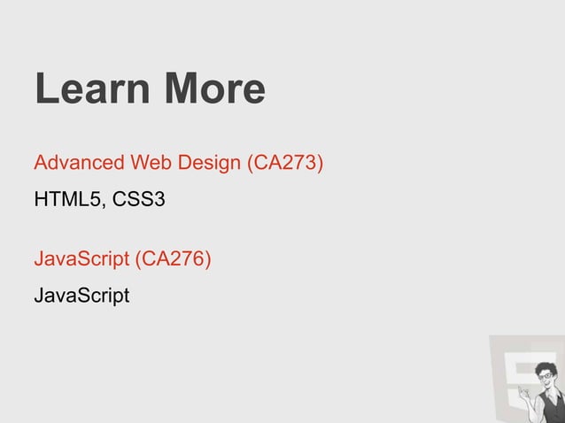 HTML5, CSS3, and JavaScript | PPSX