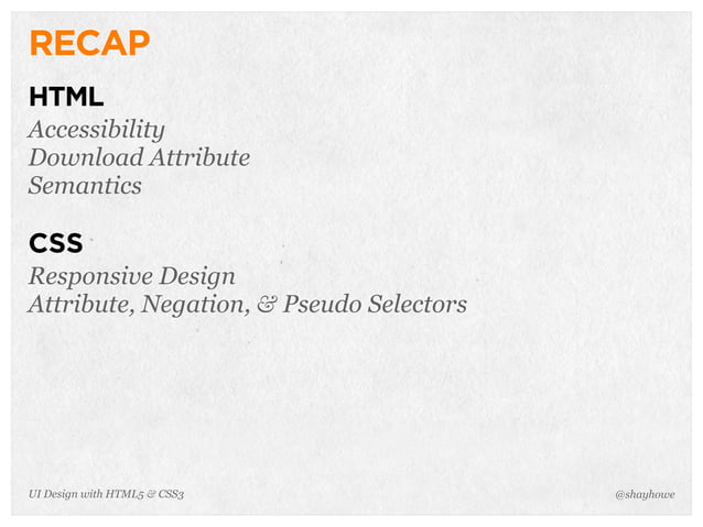 UI Design with HTML5 & CSS3 | PDF