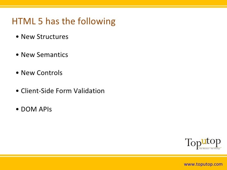 HTML5 Features and Uses