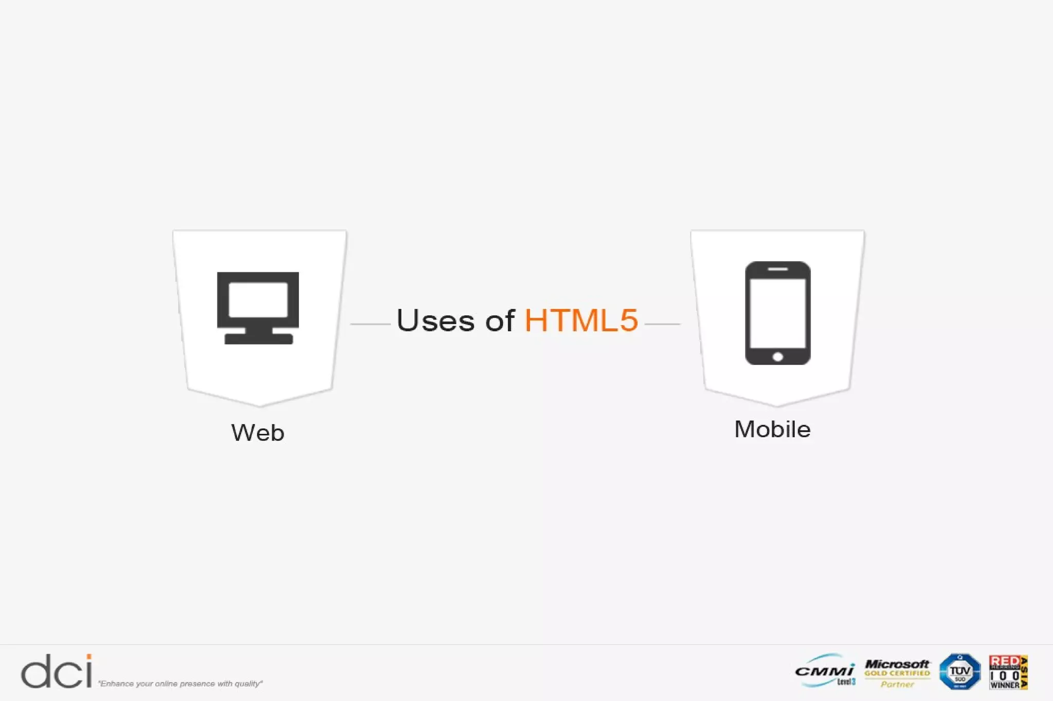 HTML5 - Past, Present and Future Infographic | PPT