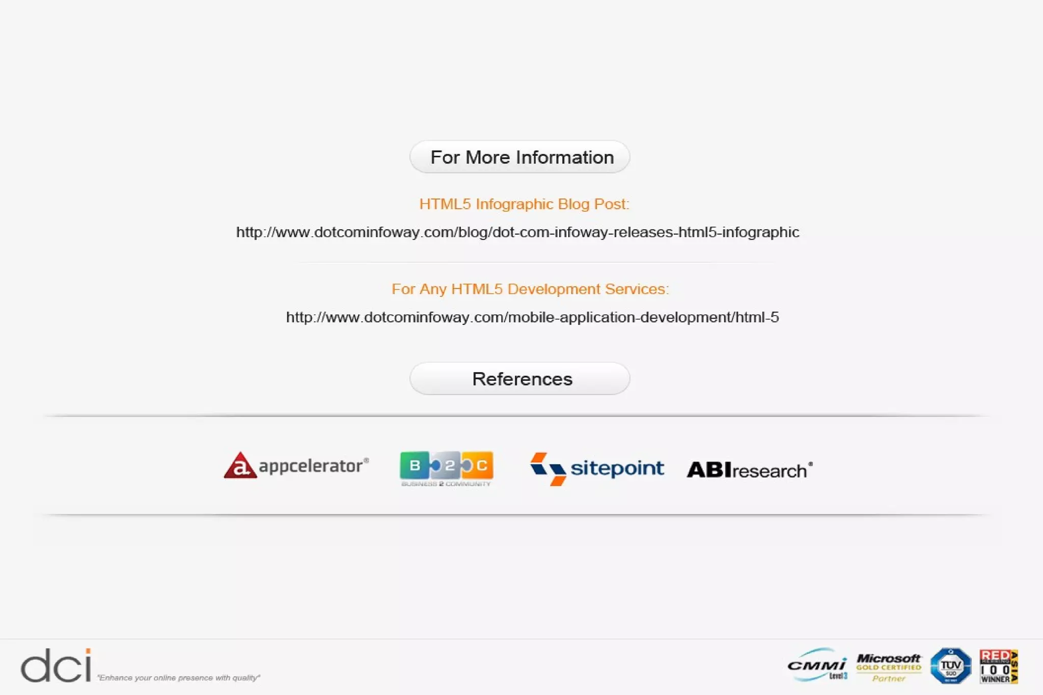 HTML5 - Past, Present and Future Infographic | PPT