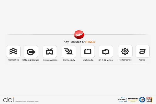 HTML5 - Past, Present and Future Infographic | PPT