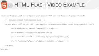 HTML5 Multimedia Streaming | PPTX