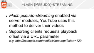 HTML5 Multimedia Streaming | PPT