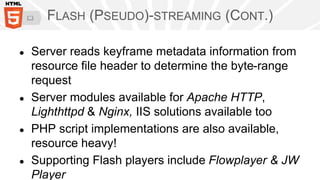 HTML5 Multimedia Streaming | PPT