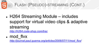 HTML5 Multimedia Streaming | PPT