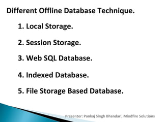 Html5 OffLine Database | PPT