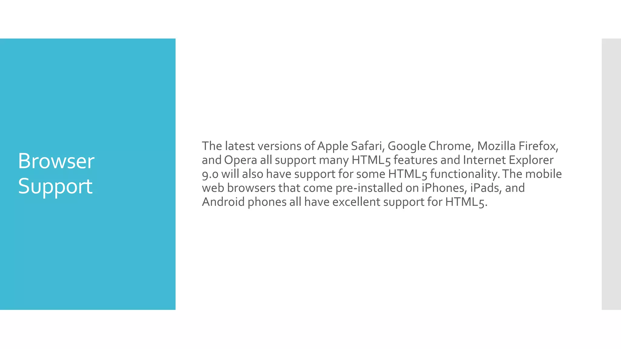 Html5 overview | PPT