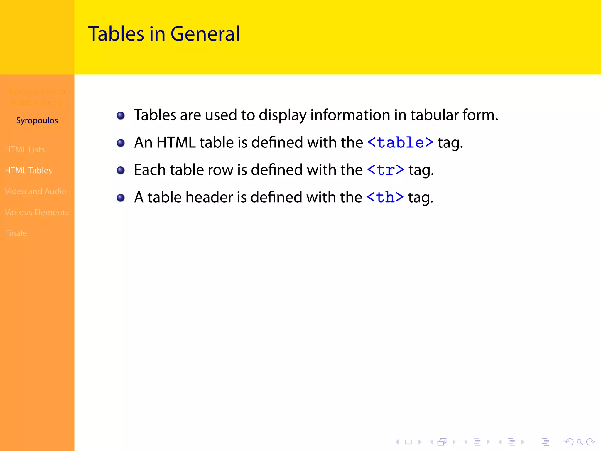 Introduction to HTML5: Part II | PPT