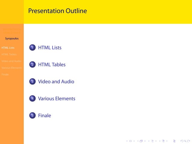 Introduction to HTML5: Part II | PPT