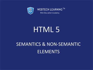 Html5 semantics | PPT
