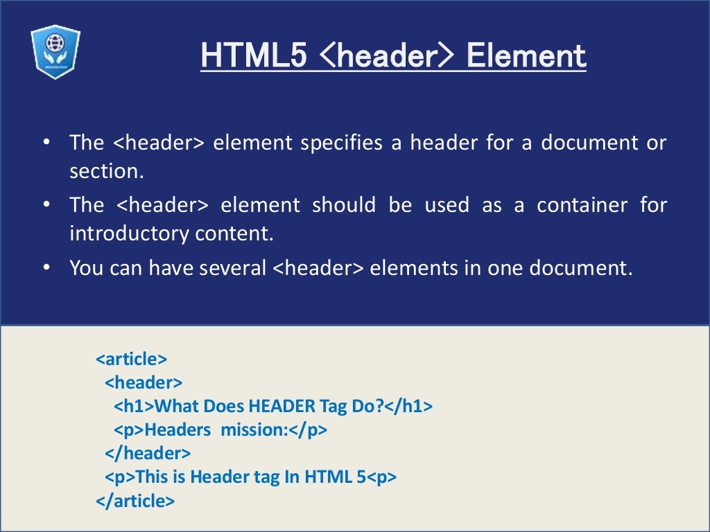 Html5 semantics